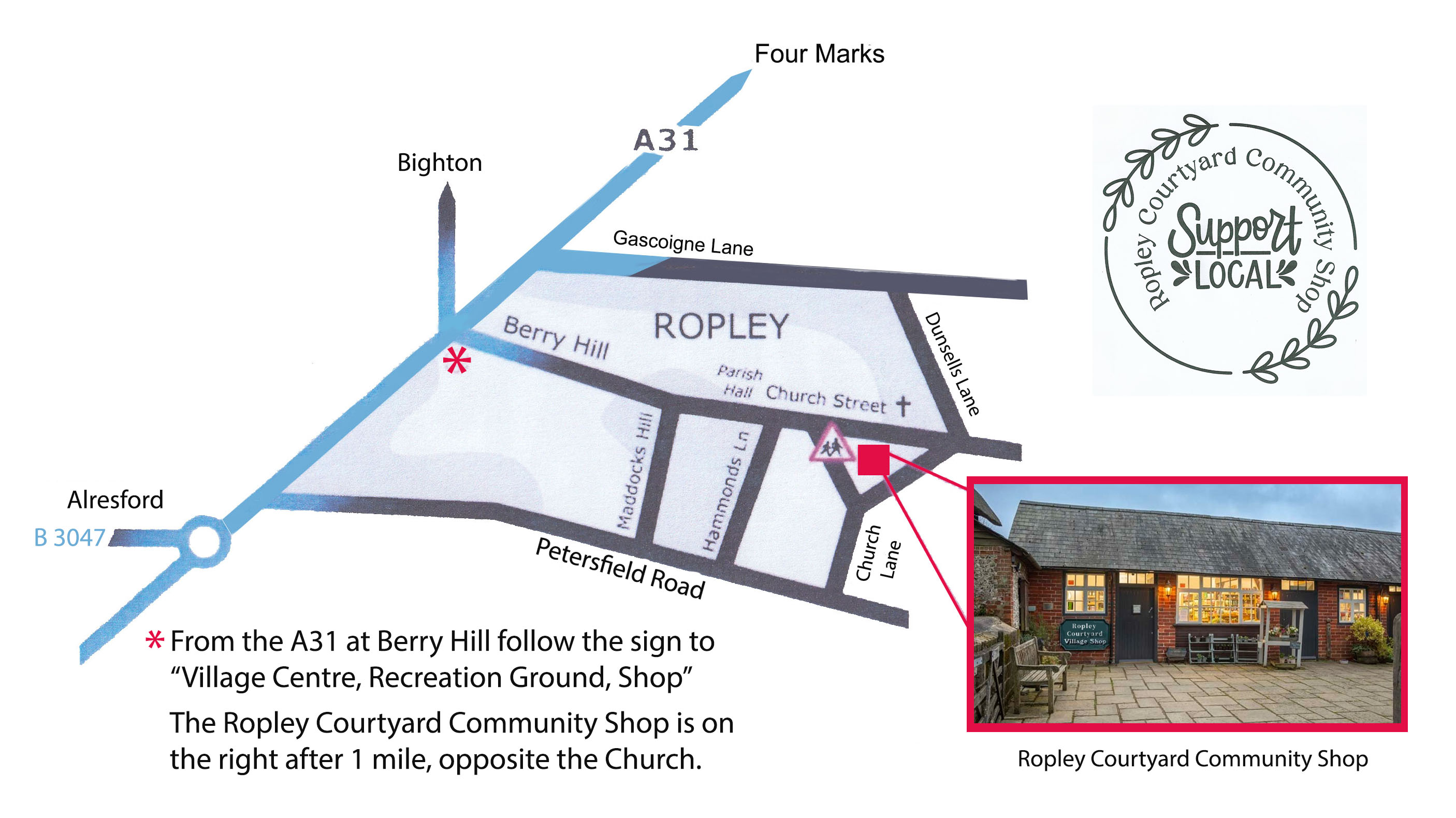 Ropley Courtyard Community Shop – Your local community shop